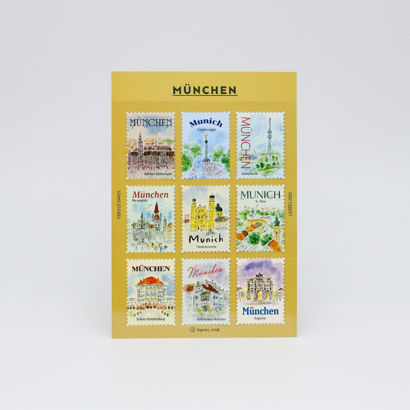 Munich Mark's Adhesive Stamps | Designer Stationery – Likely.es